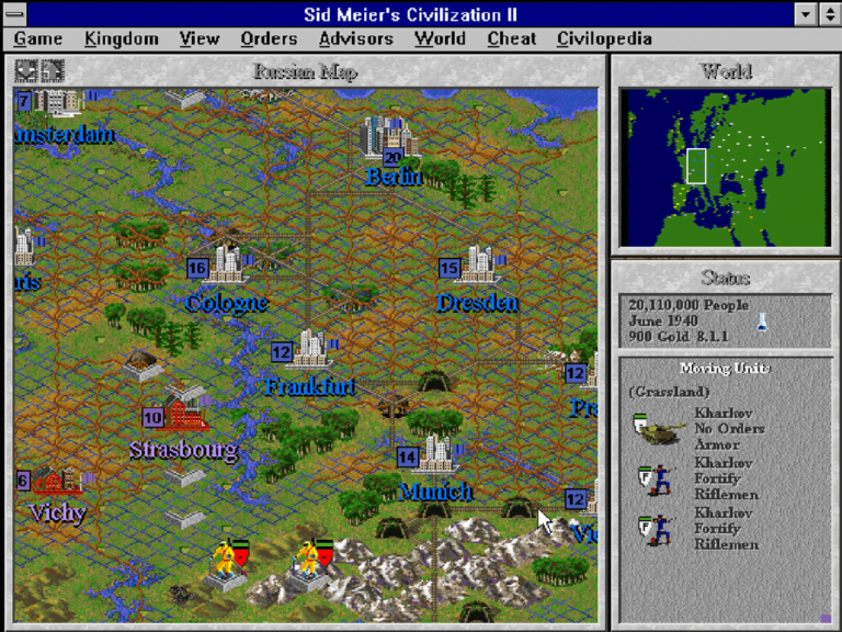 Sid Meier's Civilization II - Play game online