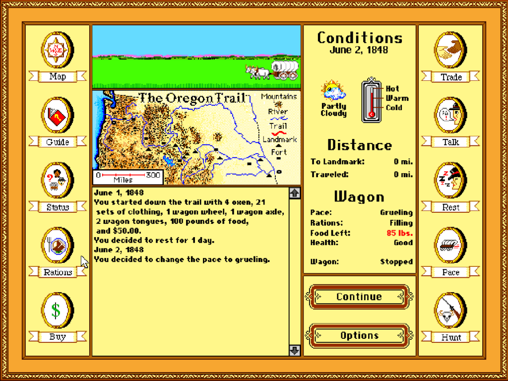 The Oregon Trail Deluxe - Play game online